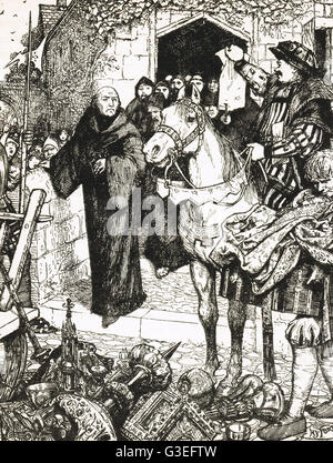 How Henry VIII had the monks turned out of the monasteries. By Henry ...
