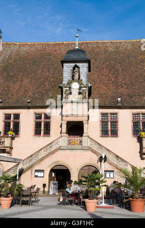 City hall of Molsheim, Alsace, France, Europe, historical photograph ...