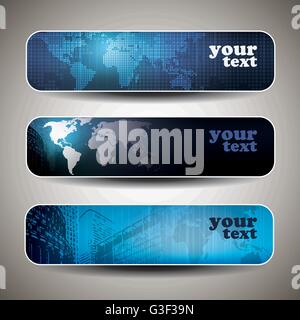 three business style header banner design set Stock Vector Image & Art ...