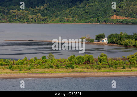 Coastline of Lembar Port, Lombok Island, West Nusa Tenggara Province ...