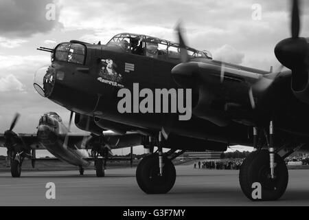 Thumper Lancaster Bomber RAF BBMF Coningsby Stock Photo - Alamy