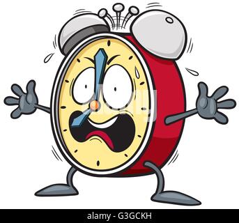 time clock watch alarm cartoon Stock Vector Image & Art - Alamy