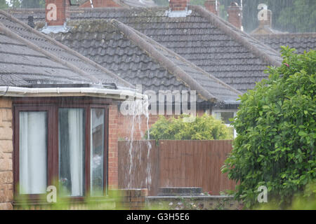 Very heavy rain showers sweep across leicestershire Stock Photo - Alamy