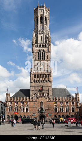 Iconic belfry clock tower in Lille, 104m high and the tallest in ...