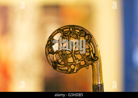 Gilt copper alloy Croziers. Bishops staff of office. 12th and 13th ...