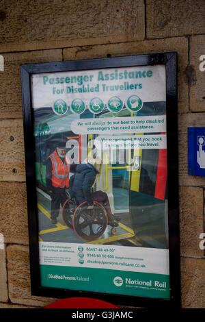 Passenger Sign for Disabled Stock Photo - Alamy