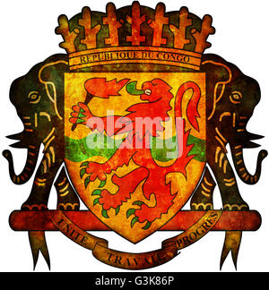 National coat of arms of the Republic of the Congo Stock Photo - Alamy