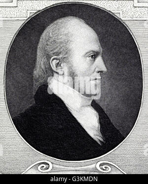 Portrait of Aaron Burr (1756-1836) an American politician and 3rd Stock ...