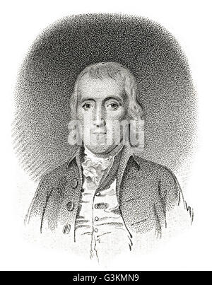 David Rittenhouse, 1732 - 1796, an American astronomer, mathematician ...