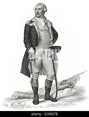 portrait of Nathanael Greene, 1742 - 1786, General of the Continental ...
