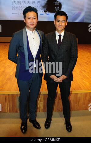 Sammo Hung and Jackie Chan attend the press conference for the movie ...