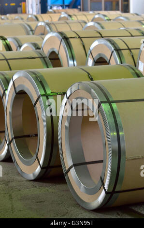 stainless steel coil roll in machine ; ready to use in cold rolling ...