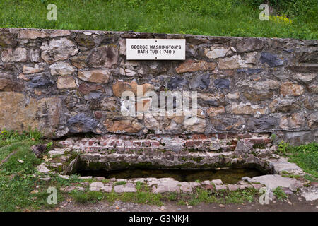 Berkeley Springs spa bath tub as used by George Washington, West ...