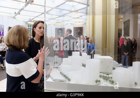 The Duchess of Cambridge chats with Elizabeth Dibble, deputy chief of ...
