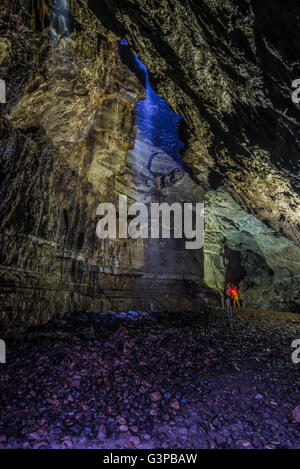 Gaping Gill main chamber Stock Photo - Alamy