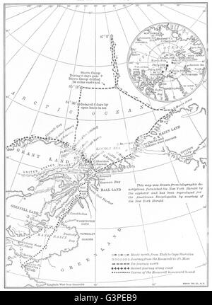 North Pole expedition of Robert Edwin Peary, 1856 - 1920, arctic ...