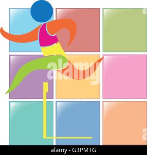 Sport icon design with hurdle Stock Vector Image & Art - Alamy