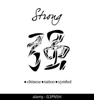 Japanese kanji symbol for power and strength Stock Vector Image & Art ...