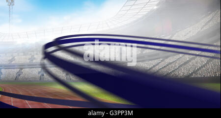 Composite image of grey line design Stock Photo - Alamy