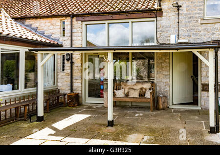 The Star Inn and Cross House Lodge Sign, Harome, North Yorkshire Stock ...