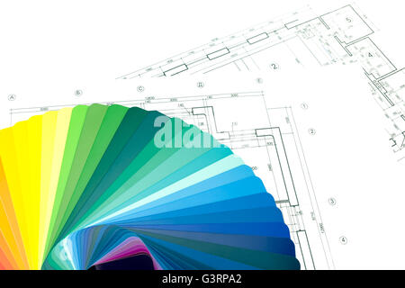 color samples catalog for selection with house plan pictures on the ...
