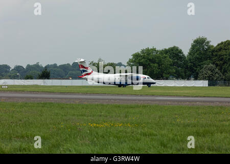 British Airways Dornier D328 jet on the runway at Biggin Hill airport ...