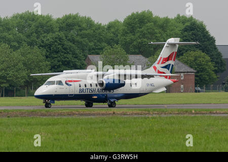 British Airways Dornier D328 jet on the runway at Biggin Hill airport ...