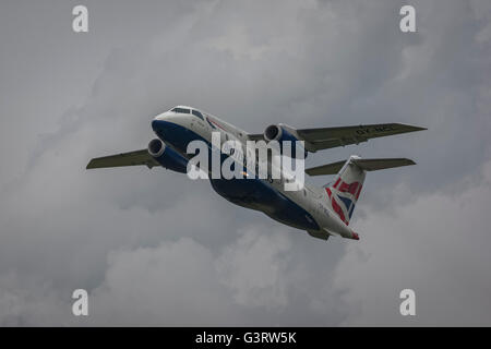 British Airways Dornier D328 jet on the runway at Biggin Hill airport ...