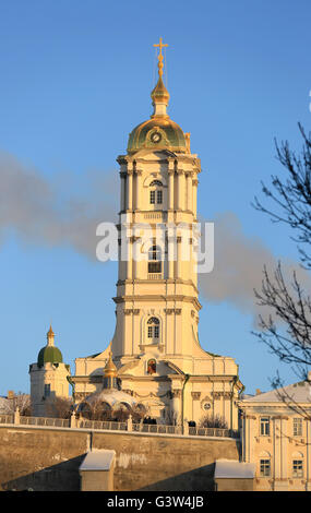 Pochaiv Lavra Orthodox Christian Monastery Complex Transfiguration Cathedral Low Angle Side View ...