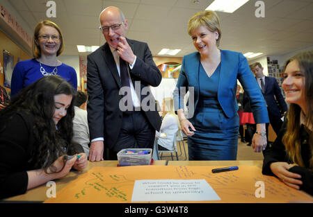 First Minister John Swinney (right) with Billy Watson, CEO of SAMH ...