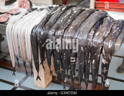 swordfish on the market in Funchal on Madeira island Stock Photo - Alamy