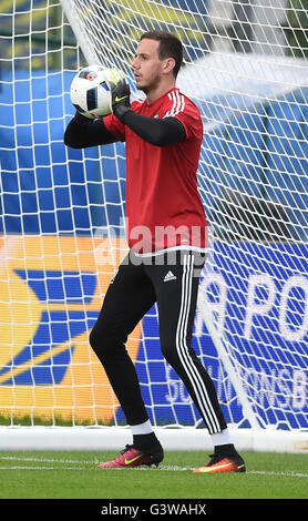 Danny Ward of Wales during Wales v England match of the Fifa World Cup ...
