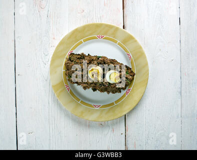 Drob - traditional Romanian dish, similar to a haggis, made of minced ...