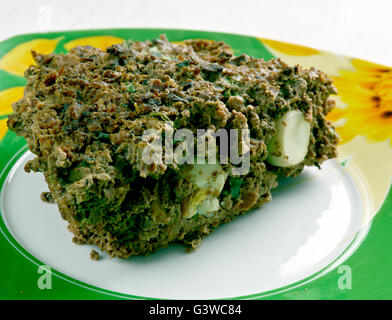 Drob - traditional Romanian dish, similar to a haggis, made of minced ...