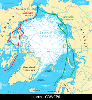 northwest passage map Stock Vector Image & Art - Alamy