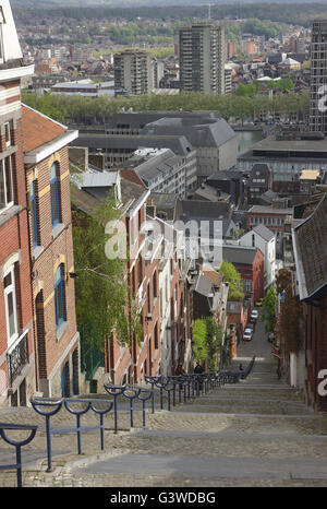 Liege, Belgium, the Montagne de Bueren Stock Photo - Alamy
