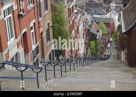 Montagne de Bueren stairs in Liège, Belgium Stock Photo - Alamy