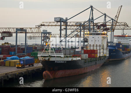 Port of Belfast container docks Stock Photo - Alamy