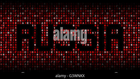 Russia text on hex code illustration Stock Photo - Alamy