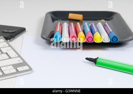 creative job or hobby template viewed from above Stock Photo - Alamy