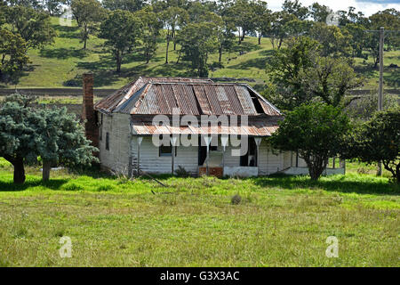 derelict abandoned outback bush house on the old grafton road, nsw ...