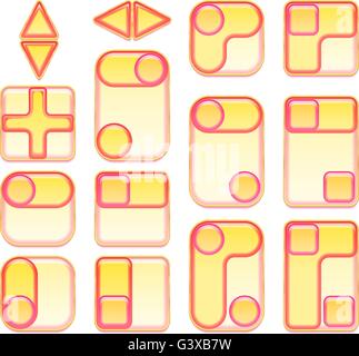 rose icon sign. buttons. Modern interface website buttons with cursor ...