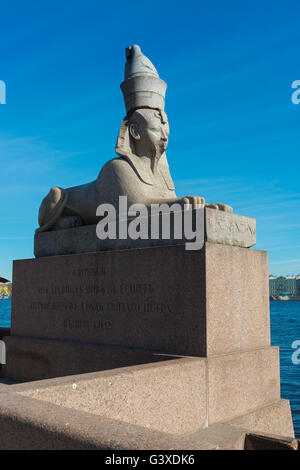 Sphinx on the Neva River embankment Stock Photo - Alamy