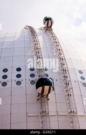 Skyview elevator of the Ericsson Globe (Globen), Johanneshov district ...