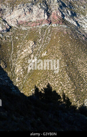An exposed outcropping of precambrian granite in the Huachuca Mountains ...