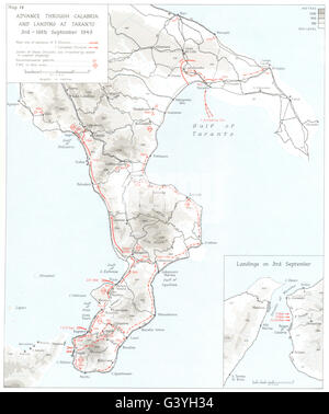 ITALY: Invasion of: Calabria Sep 1943: Plan for Salerno Landings 9th ...