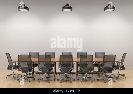 An empty meeting room and conference table Stock Photo - Alamy