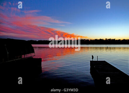 Sunset, Lake Conroe, Texas Stock Photo - Alamy
