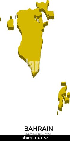 Bahrain political map with capital Manama. Island country Stock Photo ...