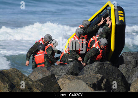 US Navy SEAL Special Boat Team 22 commandos during a Special Operations ...